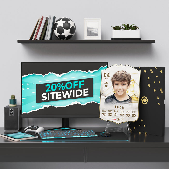 Personalised Football Cards | Custom Football Gift | CardsPlug